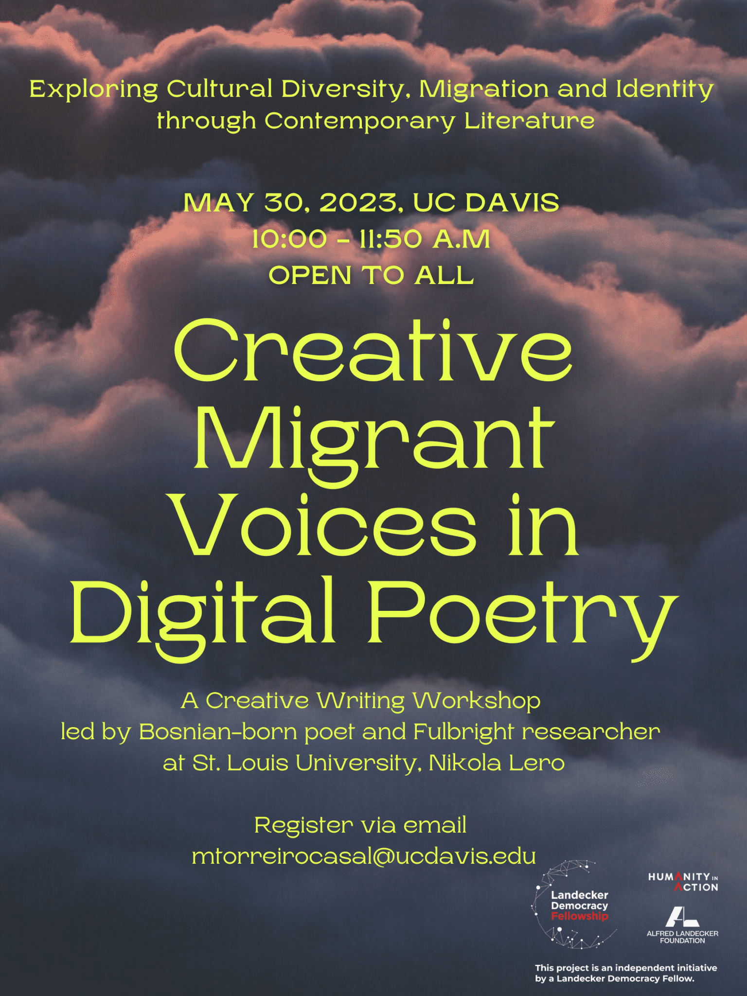 Poetry of Belonging workshop to be featured at UC Davis - Humanity in ...