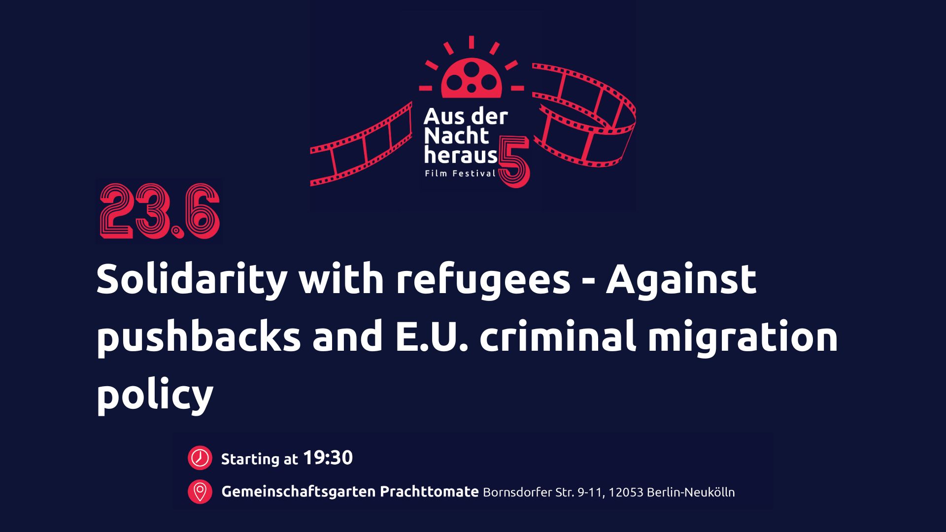 Solidarity with refugees - Against pushbacks and E.U. criminal ...